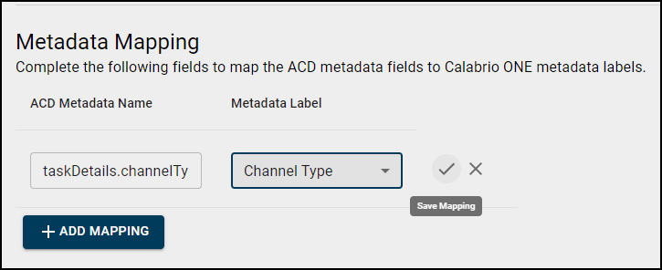 Sync Metadata to Calabrio ONE